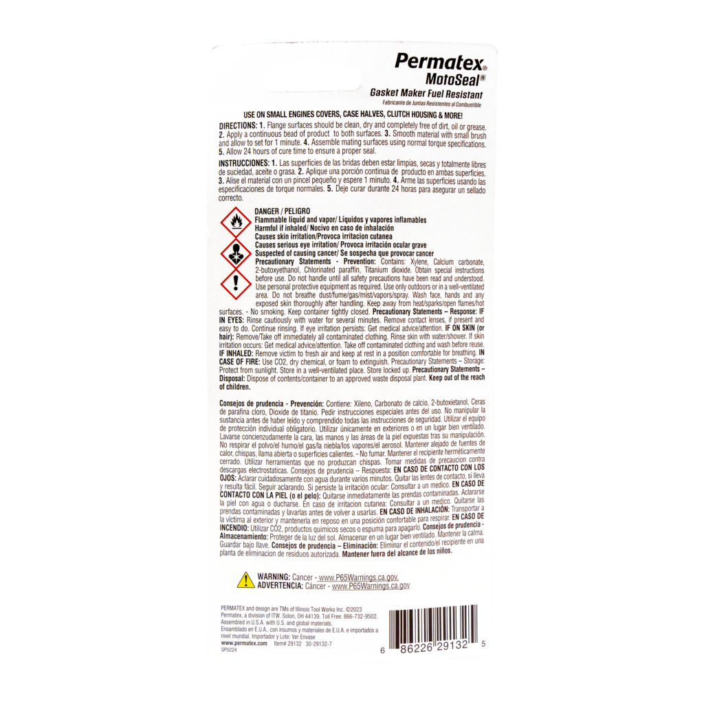 Permatex Australia - MotoSeal 1 Ultimate Gasket Maker Grey 80mL