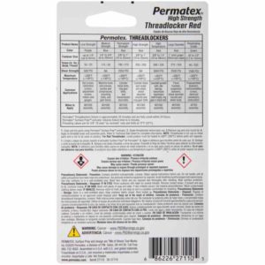 Permatex Australia - High Strength Threadlocker Red 10mL